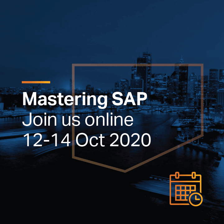 Digital Event - MasteringSAP OnAir - 12-14 Oct 2020 - SoterionDigital ...