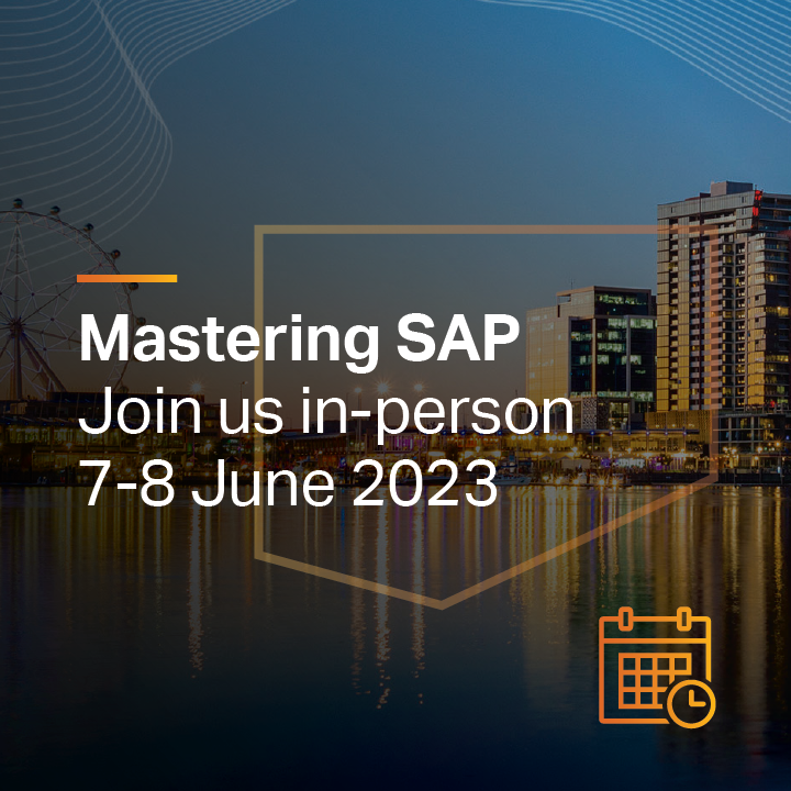 Mastering SAP Conference – 7 to 8 June 2023 - SoterionMastering SAP ...